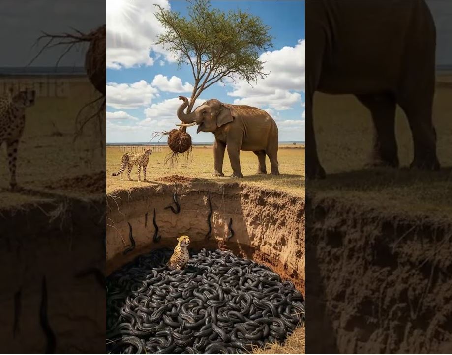 Incredible! Elephant Rescues Animal From Pit Full of Venomous Snakes ...