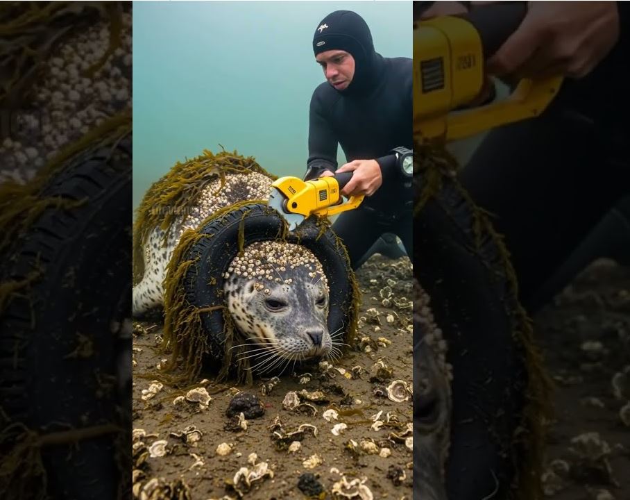 Scuba Diver Rescues Trapped Seal in Daring Underwater Mission! - DAILY NEWS