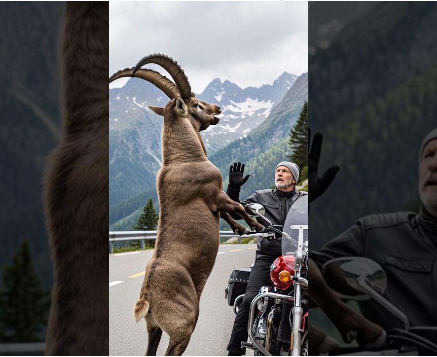Alpine Ibex Asks Kind Man For Help - DAILY NEWS