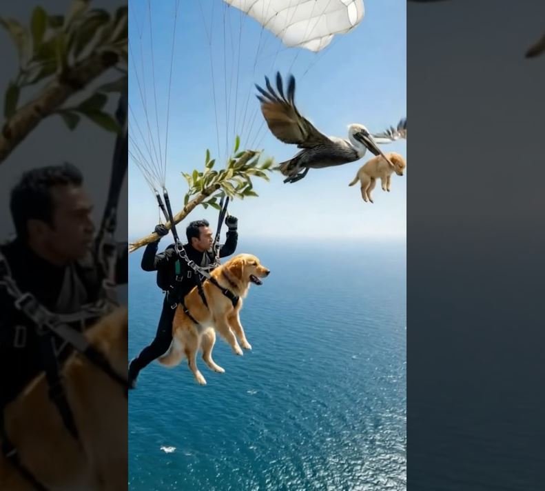 Helicopter Air Rescue, Golden Retriever Saves Pup from Pelican – DAILY NEWS