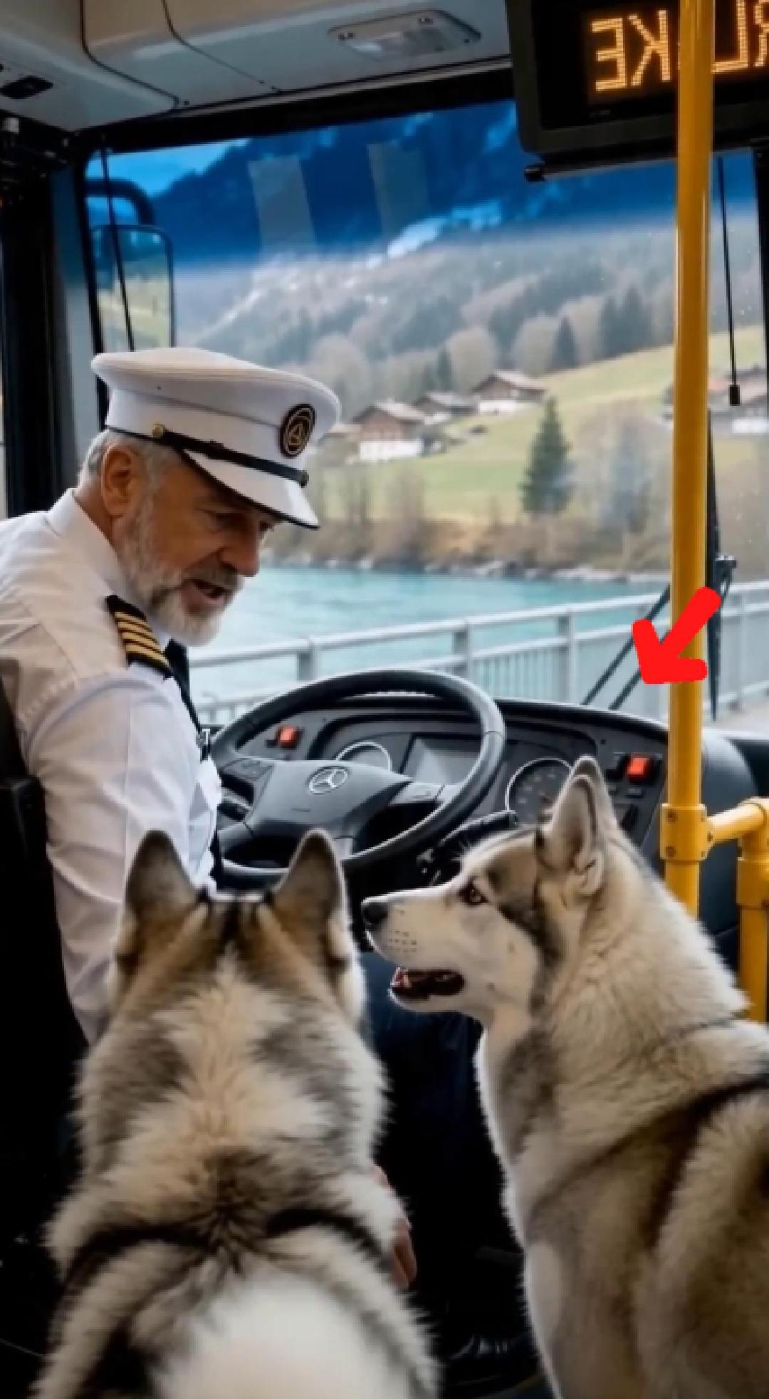 Heroic intervention: the driver hadn’t noticed anything, but these dogs ...